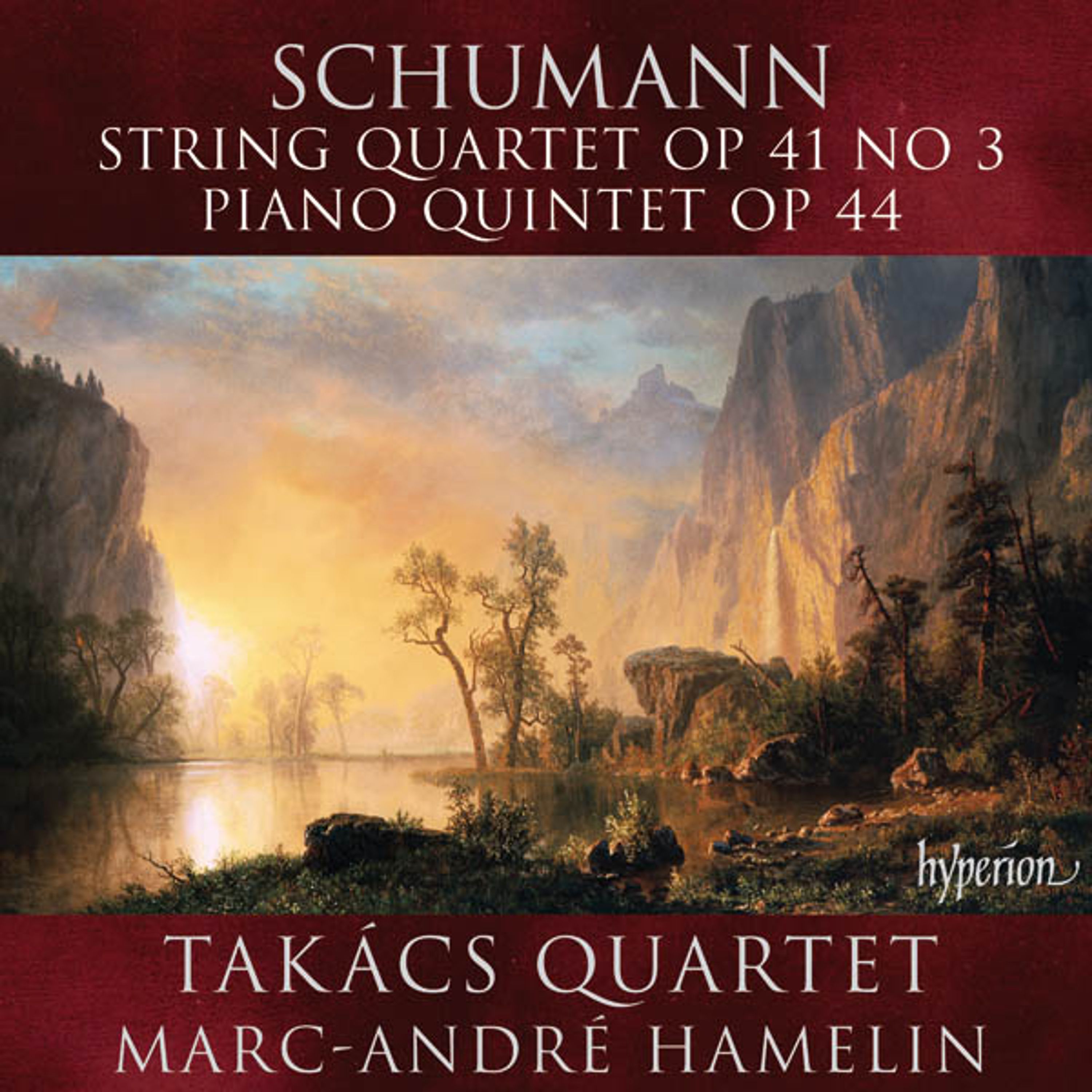 CD SCHUMANN: PIANO QUINTET; STRING QUARTET NO. 3 - Takács Quartet ...